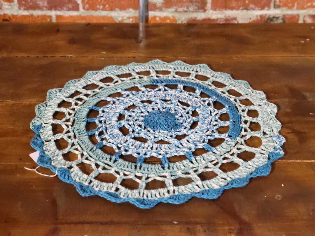 Handcrafted Crochet Doily - Ocean-inspired Table Decor - Etsy