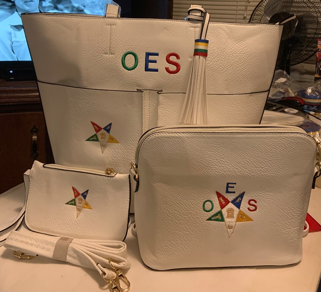 Order of Eastern Star Tote Bag, Shoulderbag and Wristlett { 3 Piece ...