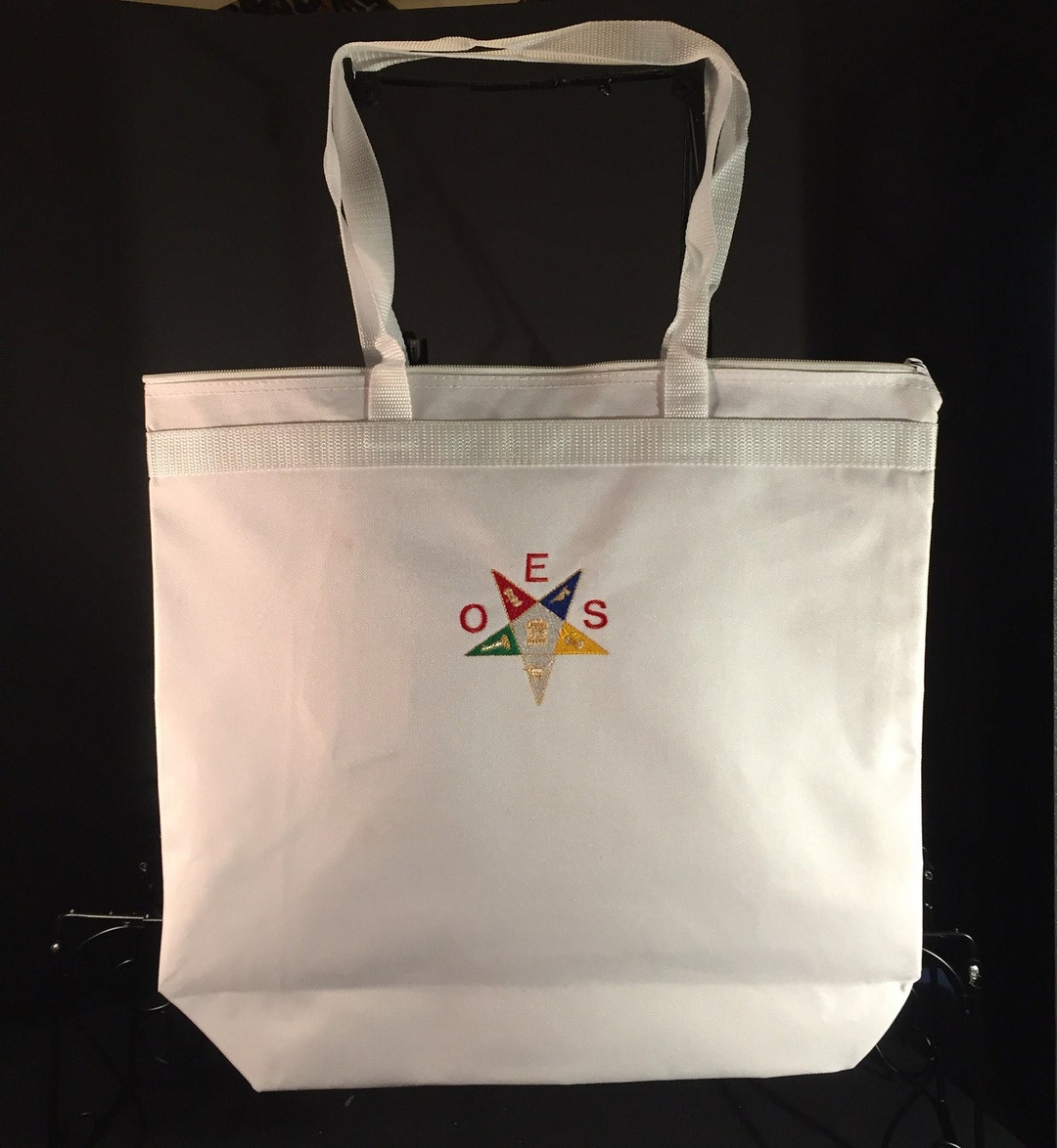 Order of the Eastern Star Tote Bag ( White ) - Etsy