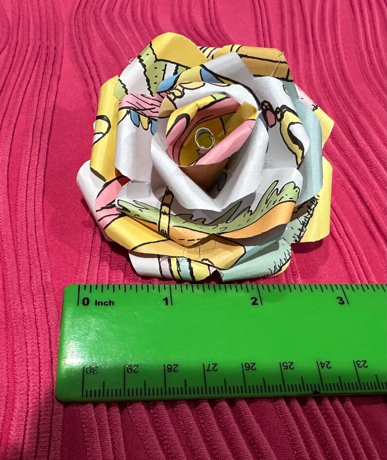 Handmade Book Page Roses – Teacher Gift, Party Decoration, Graduation ...