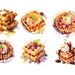 Waffle Clipart, Watercolour Breakfast Clipart Bundle, Pancake Clipart ...