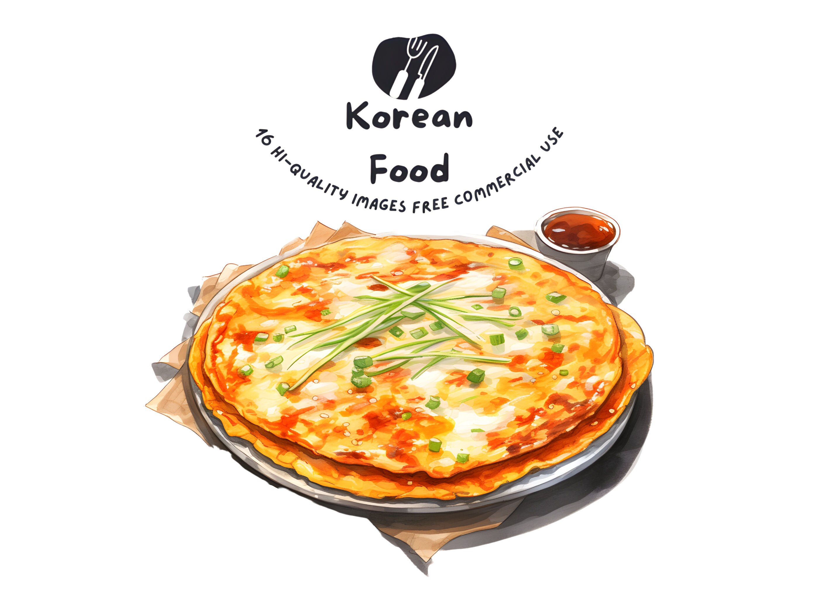 Watercolor Korean Food Clipart, Kimchi Clipart, Korean Dishes, Galbi ...
