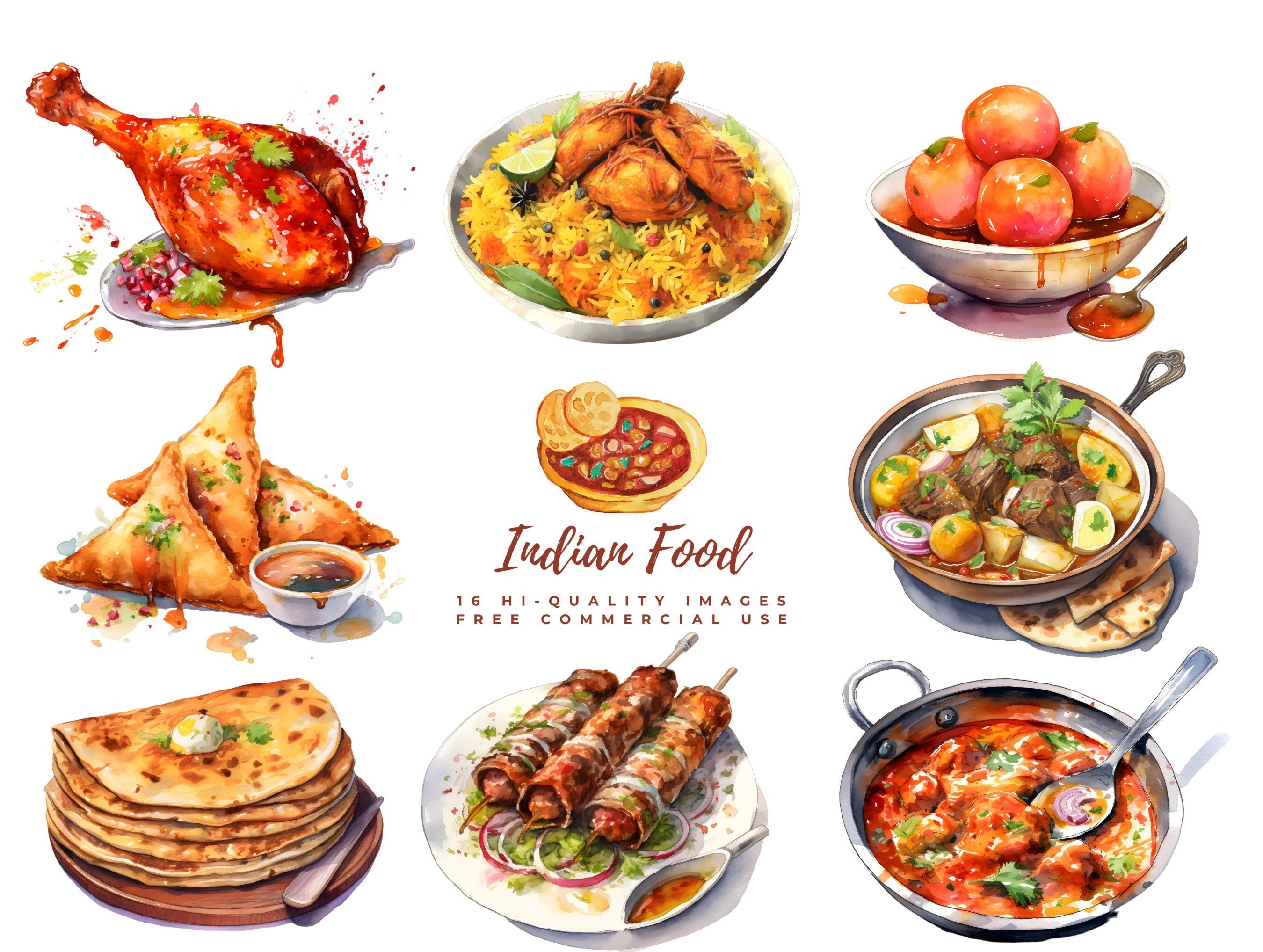 Indian Food Clipart, Indian Restaurant, Indian Cuisine, Indian Food ...