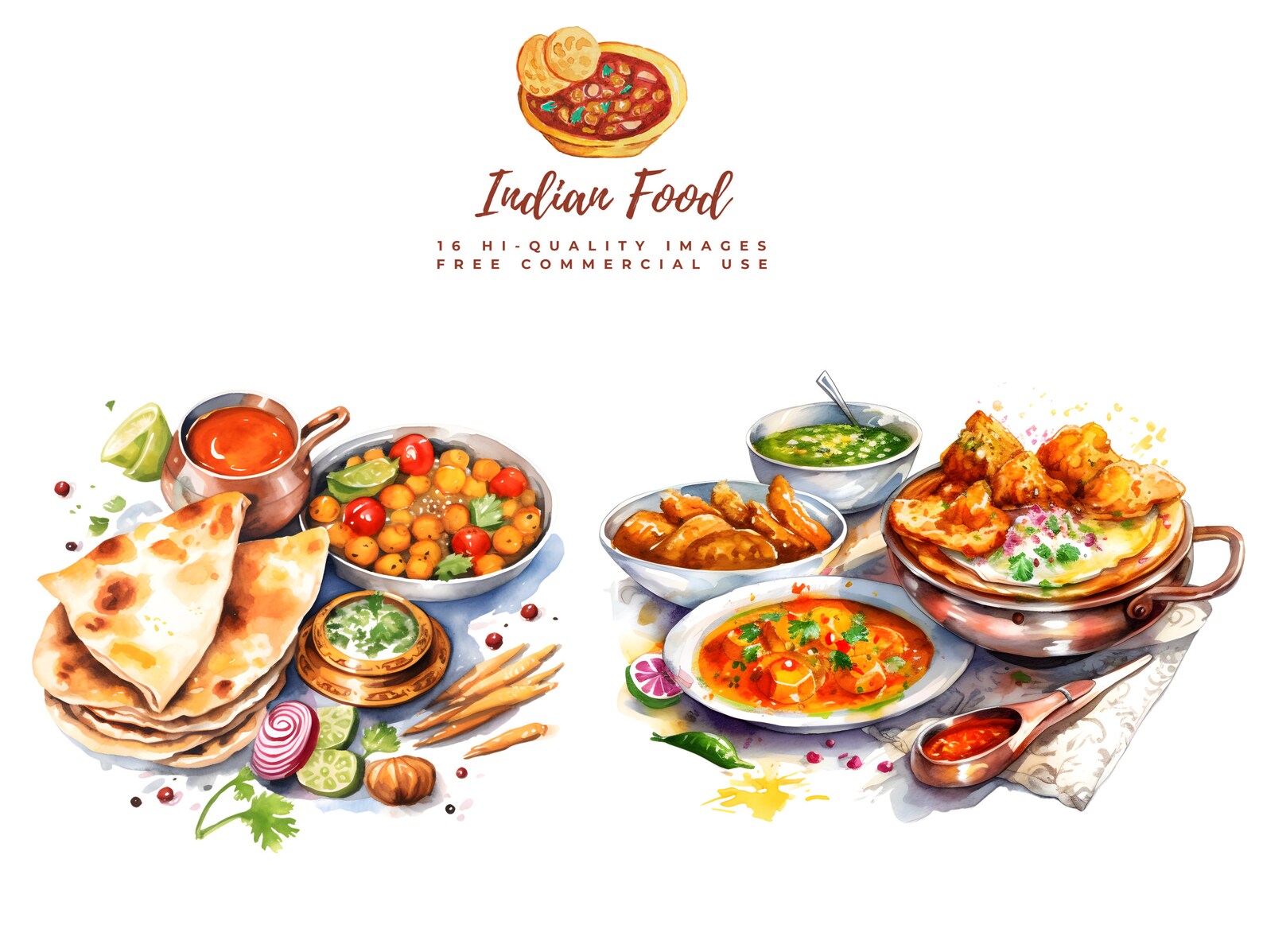 Indian Food Clipart, Indian Restaurant, Indian Cuisine, Indian Food ...