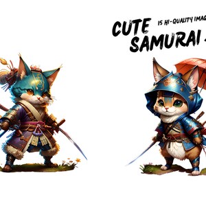 Watercolor Samurai Clipart, Printable Art, Instant Download, Commercial ...