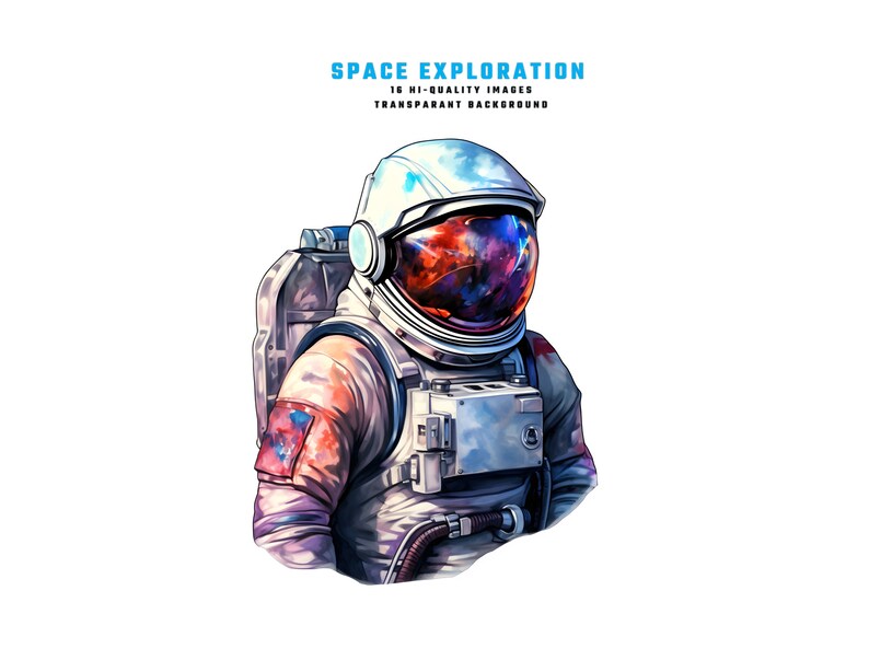 Astronaut Clipart, Outer Space Clipart Set, Planets Clipart Set ...