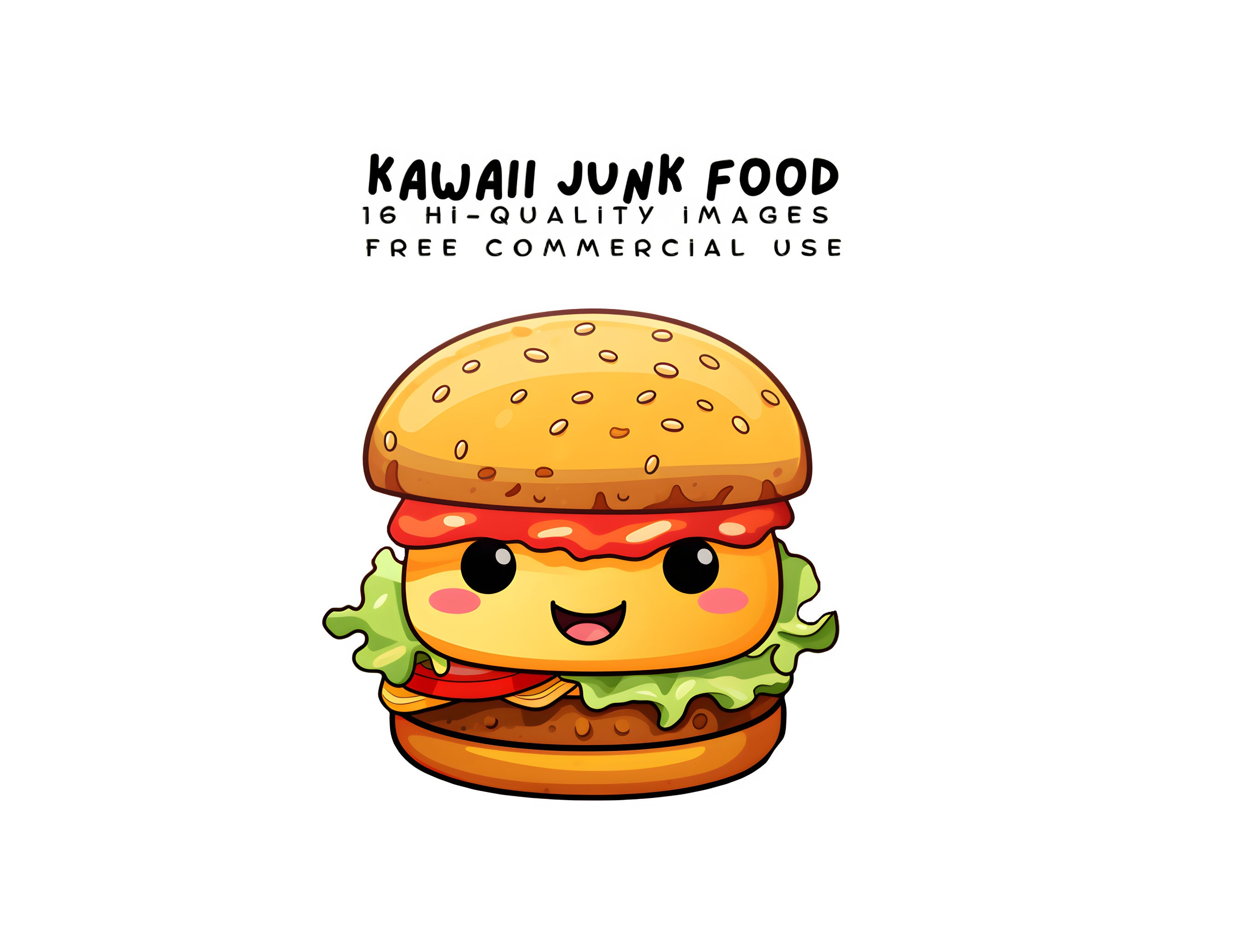 Kawaii Junk Food Clipart Cute Fast Food Download Kawaii Design Download ...