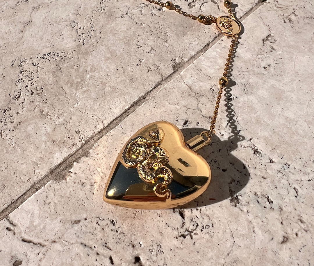 LDR Heart Necklace LDR Coke Necklace LDR Spoon Necklace Gold Heart ...