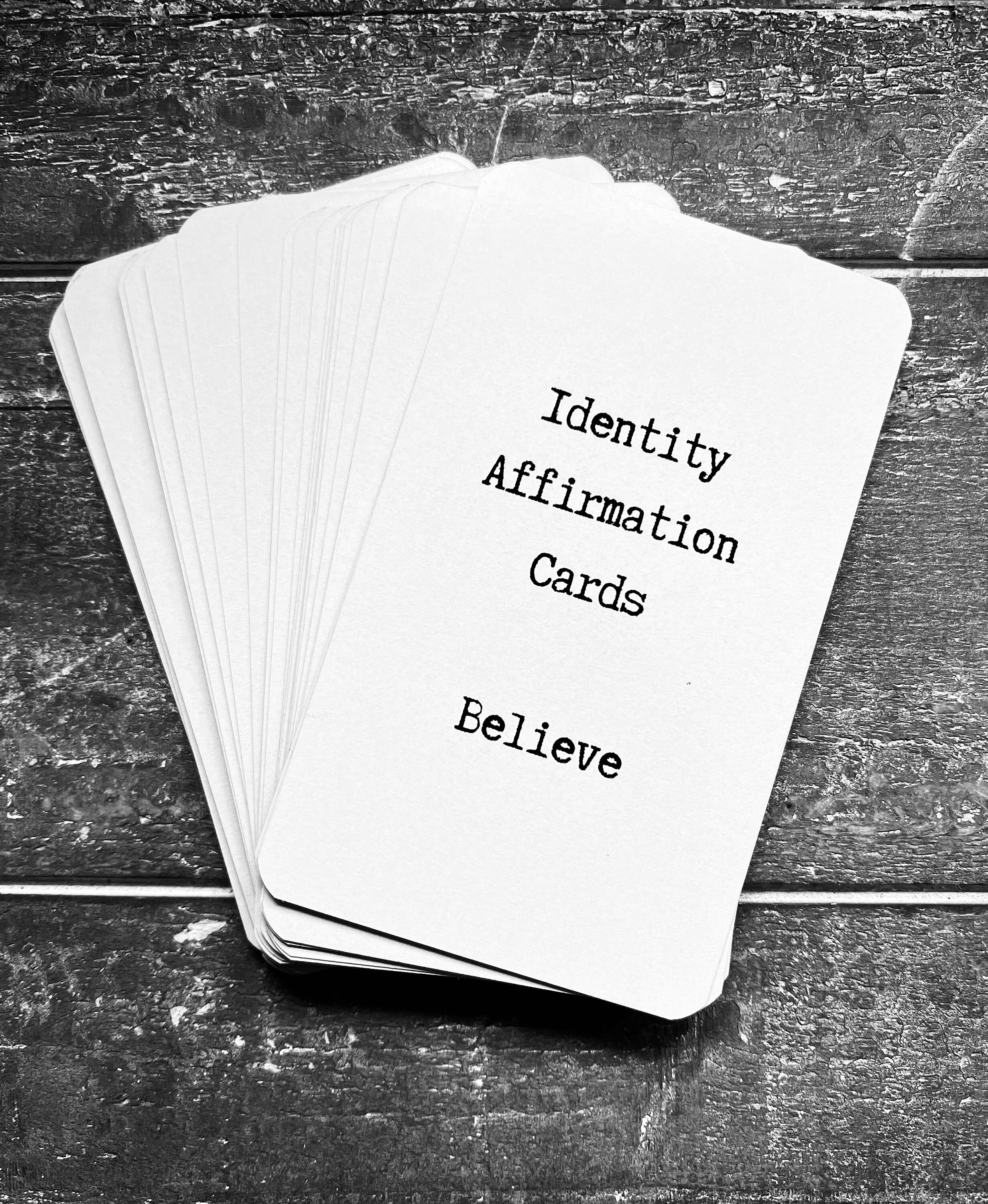 BELIEVE Affirmation Cards/prayer Cards/stand Included/visualize ...