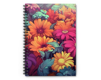 Lotus Flower Spiral Notebook - Etsy