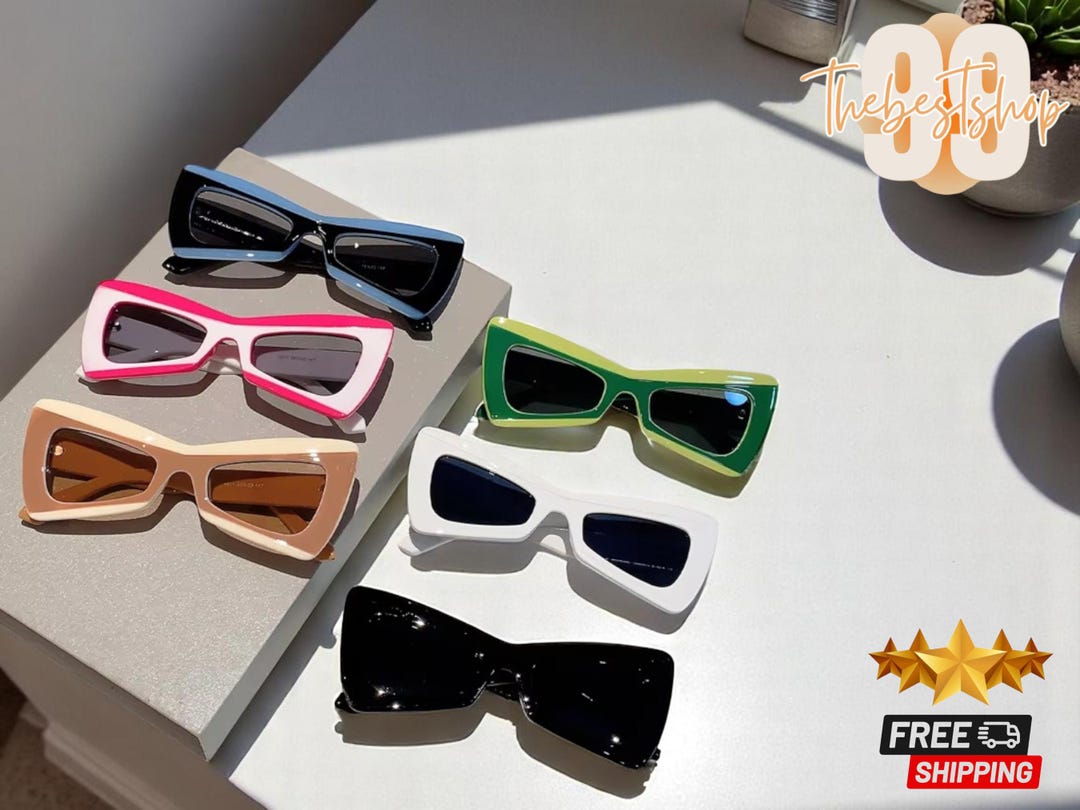 Triangle Cat Eye Sunglasses | Punk Retro Shades | Fashionable Vacation ...