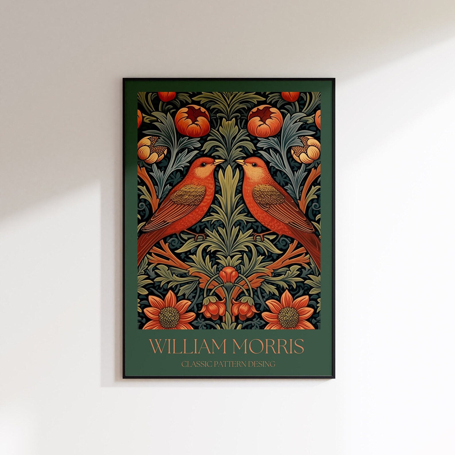 William Morris Set of 2 Prints Green Morris Set of 2 Posters Wall ...