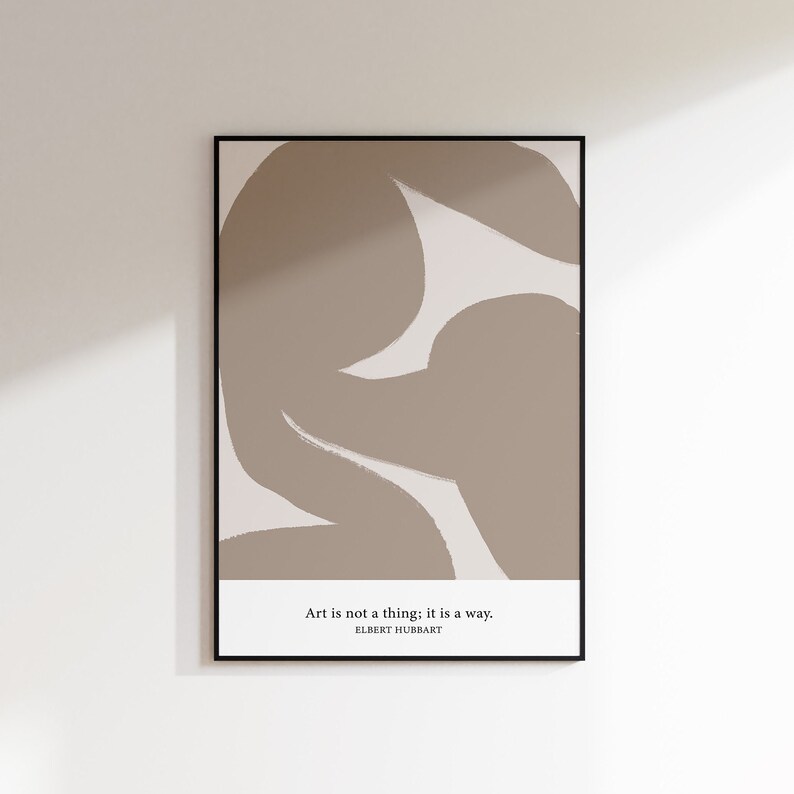Beige Natural Poster Wall Art Neutral Soft Poster Beige Warm Print ...