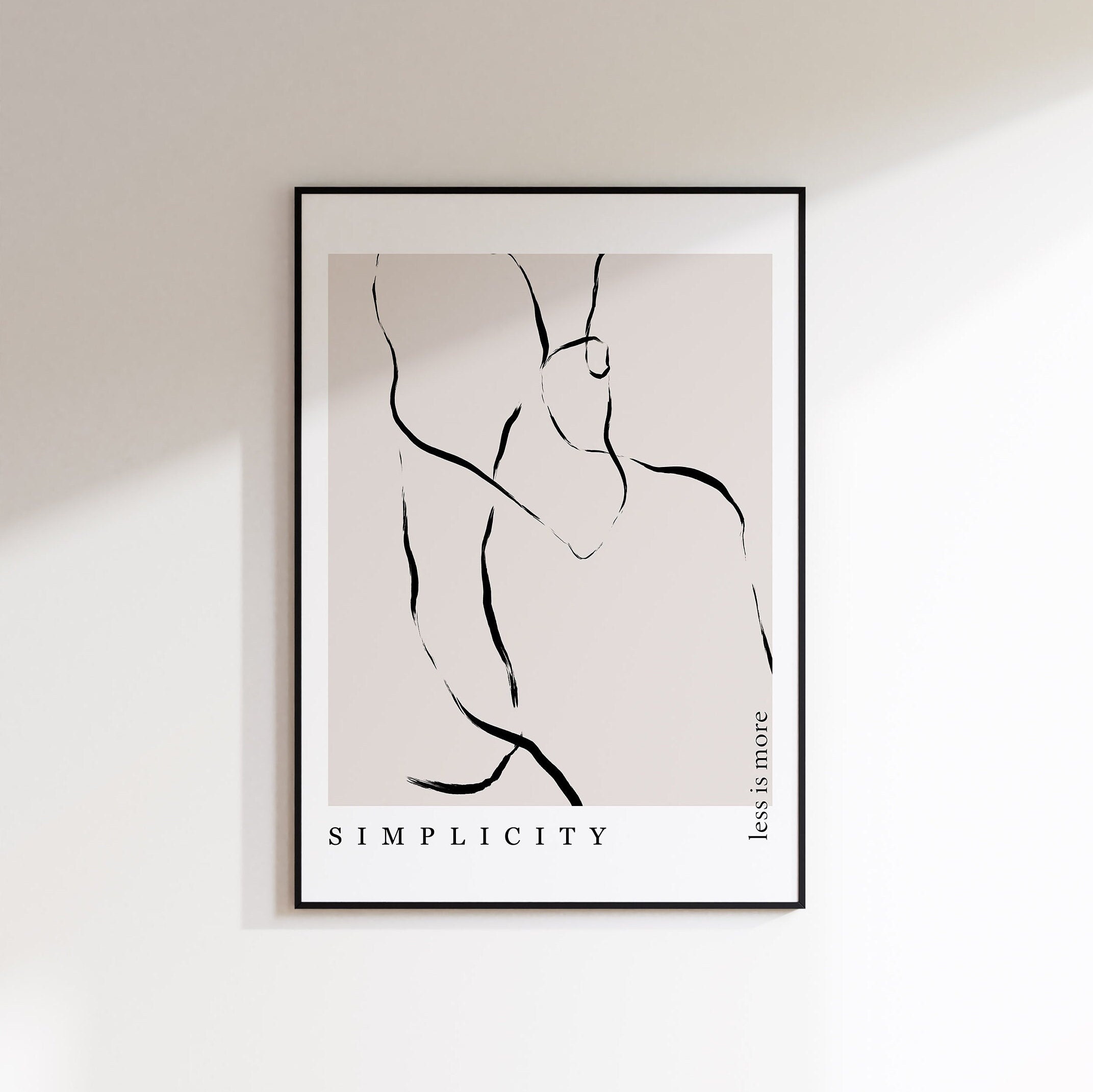 Modern Line Poster Fine Line Print Abstract Lines Print Modern Abstract ...