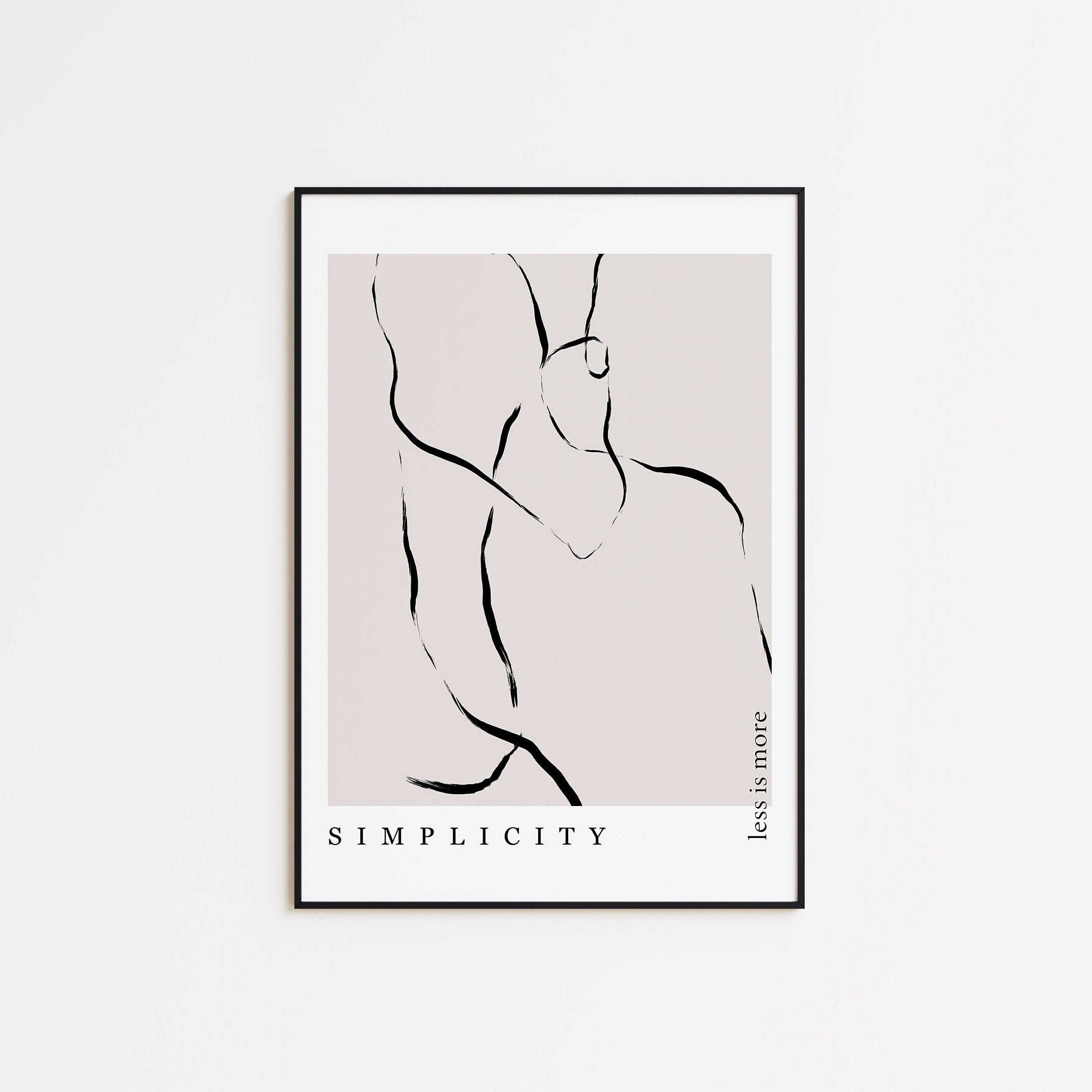 Modern Line Poster Fine Line Print Abstract Lines Print Modern Abstract ...