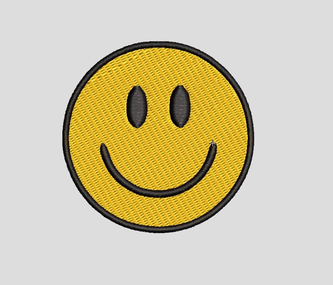 Smiley Face Embroidery Design - Happy Face Machine Embroidery File ...