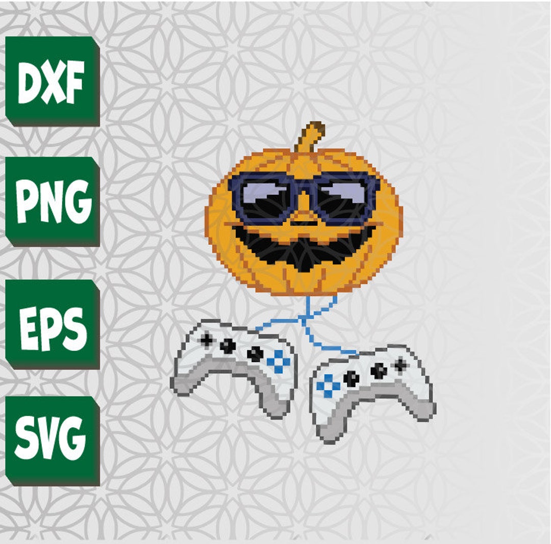 Halloween Jack O Lantern Pixelated Gaming Gamer Svg Eps Png - Etsy