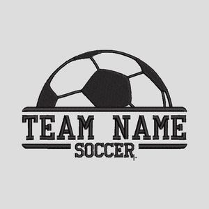 Custom Soccer Team Logo Embroidery Design - Personalized Football Patch ...