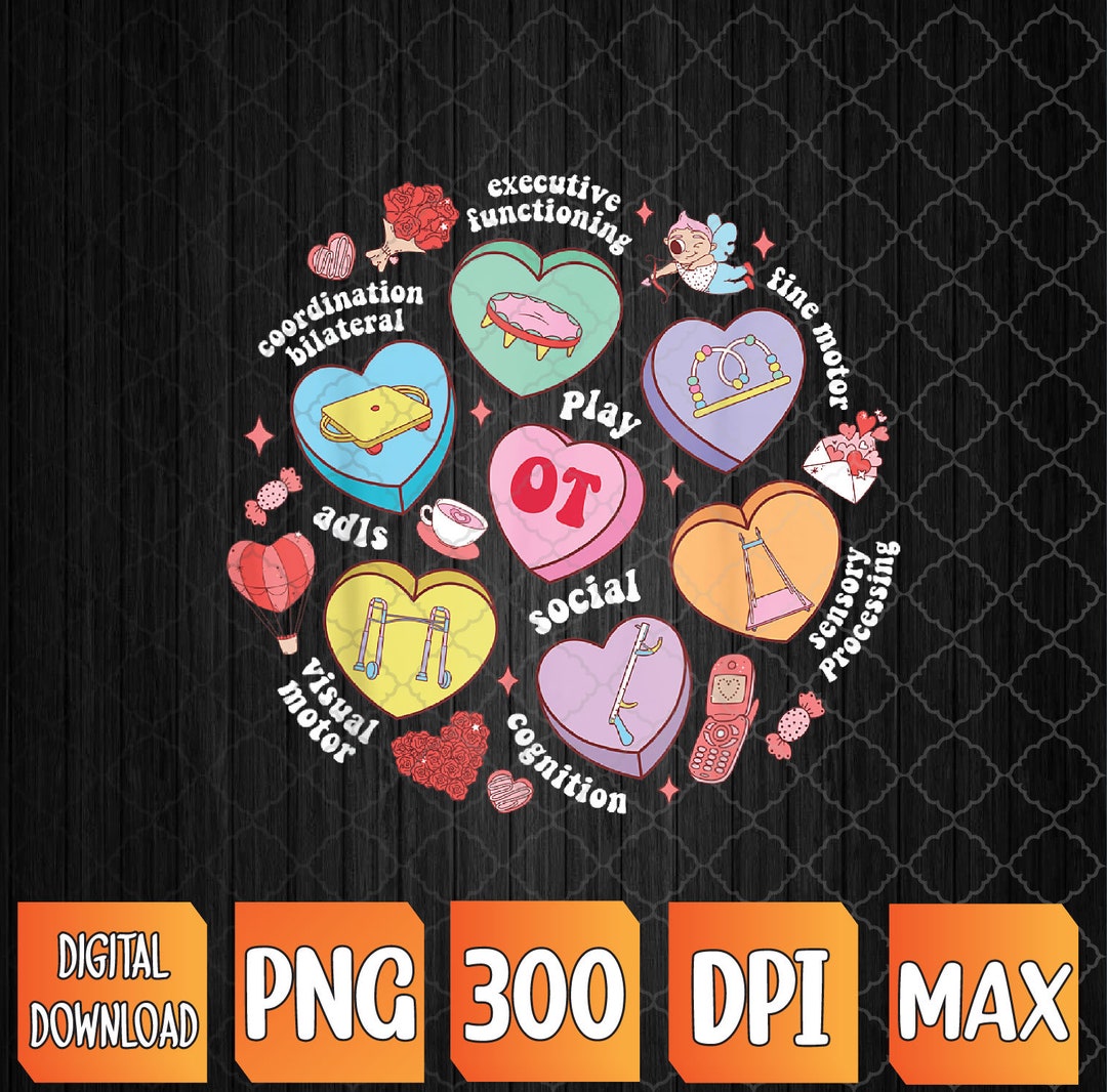Occupational Therapy Valentine's Day Occupational Therapist PNG Digital ...