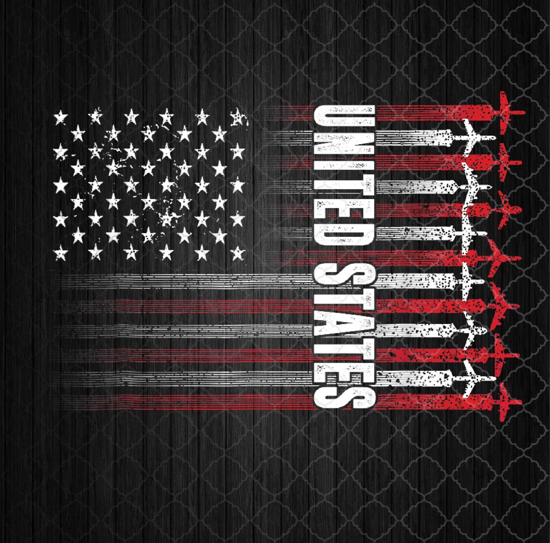 Patriotic Red White Blue Usa Flag Fighter Jets 4th of July Png ...