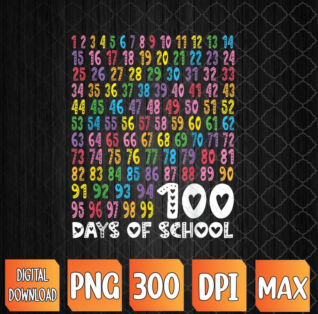 100th Day of School Math Numbers Teacher 100 Days Smarter Students PNG ...