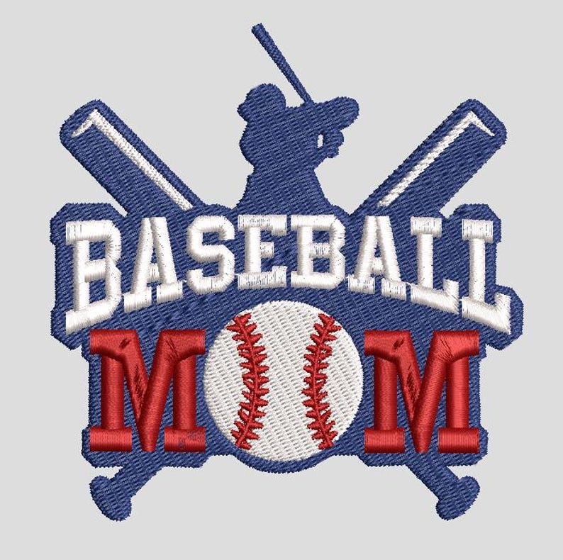 Baseball Mom Machine Embroidery Design, Sports Mama Game Day PES File ...