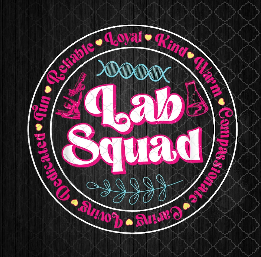 Pink Lab Squad Lab Scientist Microbiologist Lab Week 2024 Png ...