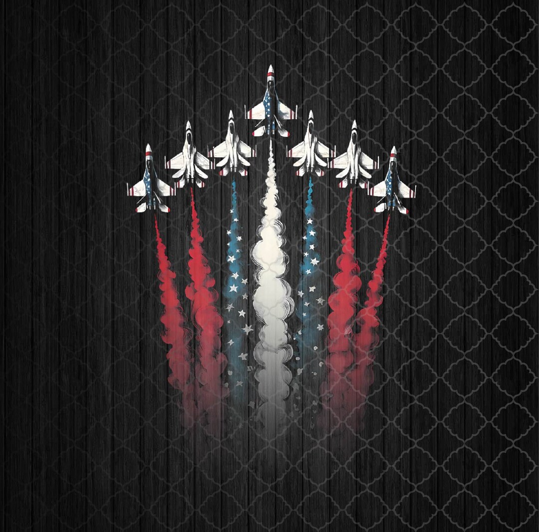 Fighter Jet Airplane American Flag 4th of July Patriotic Png ...