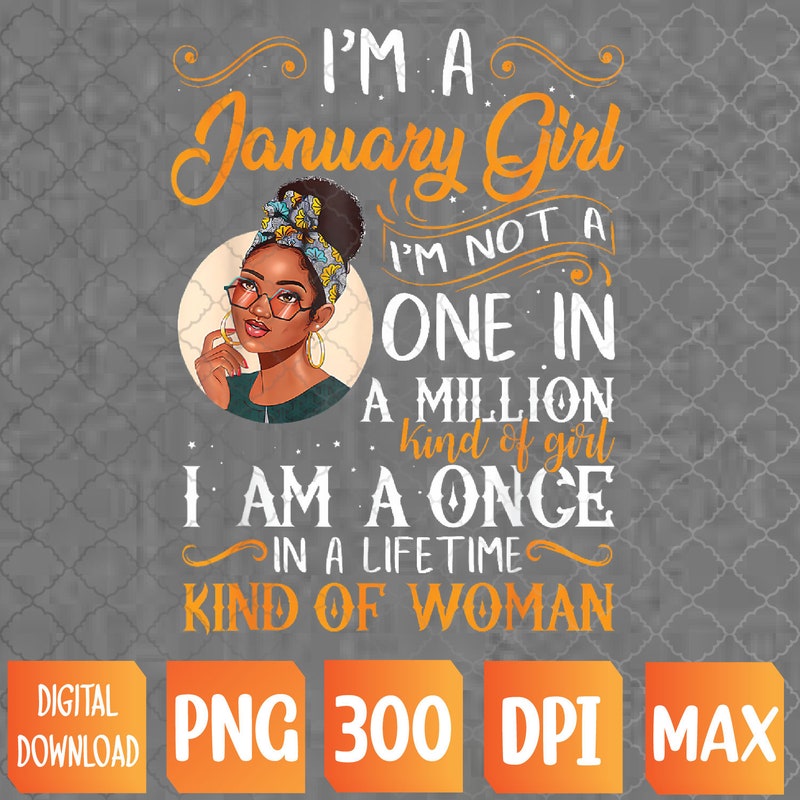 January Girl Svg - Etsy