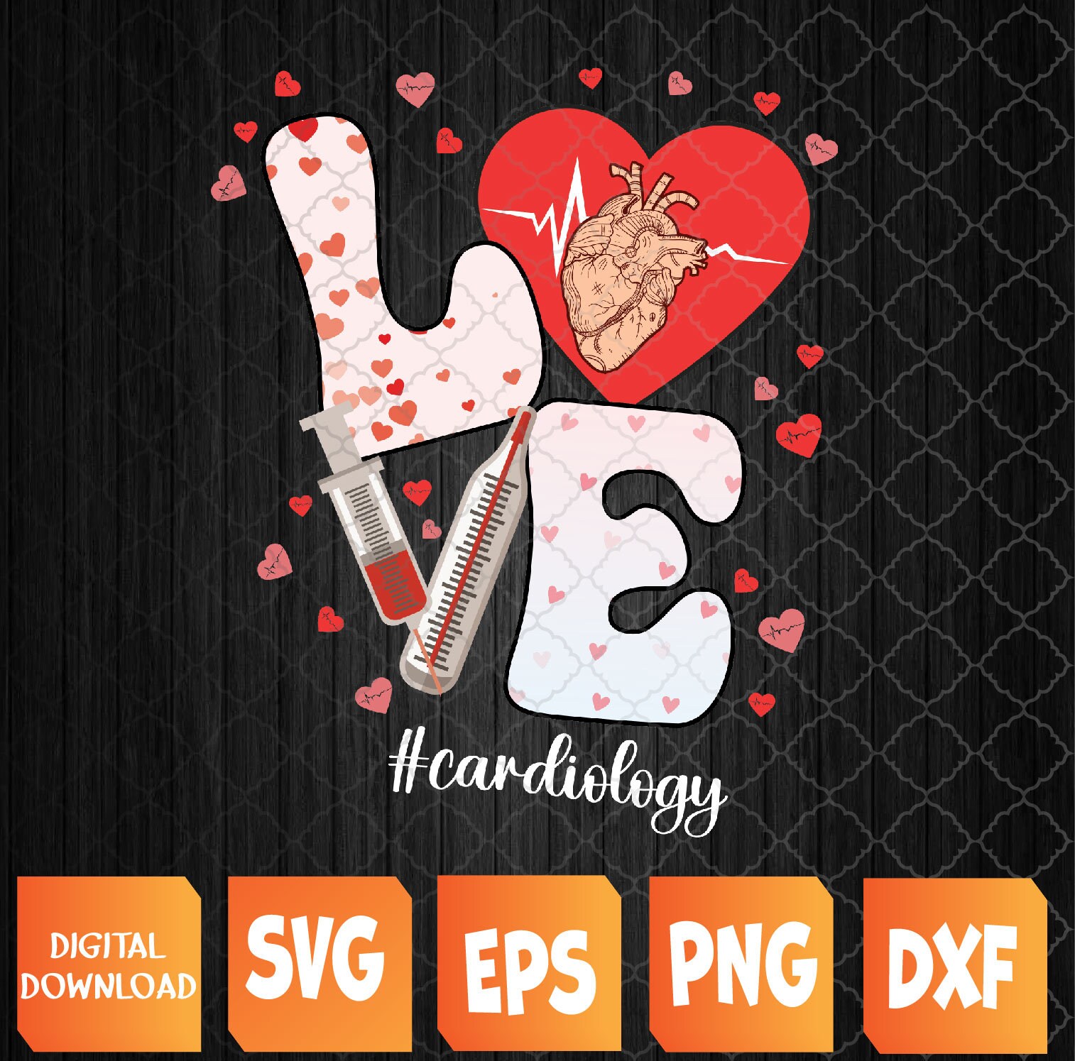 Women Cardiology Valentine Cardiac Nurse CVICU Cath Lab Svg, Eps, Png ...