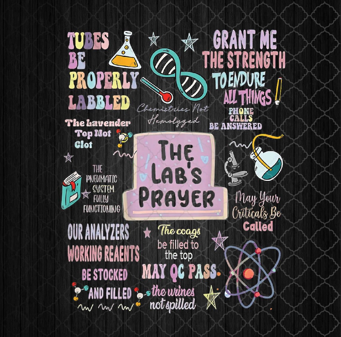 The Lab's Prayer Medical Laboratory Scientist Lab Week 2024 Png ...