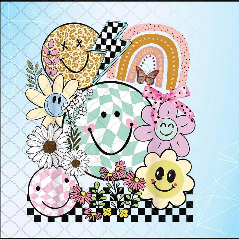 Preppy Smiley Face - Etsy