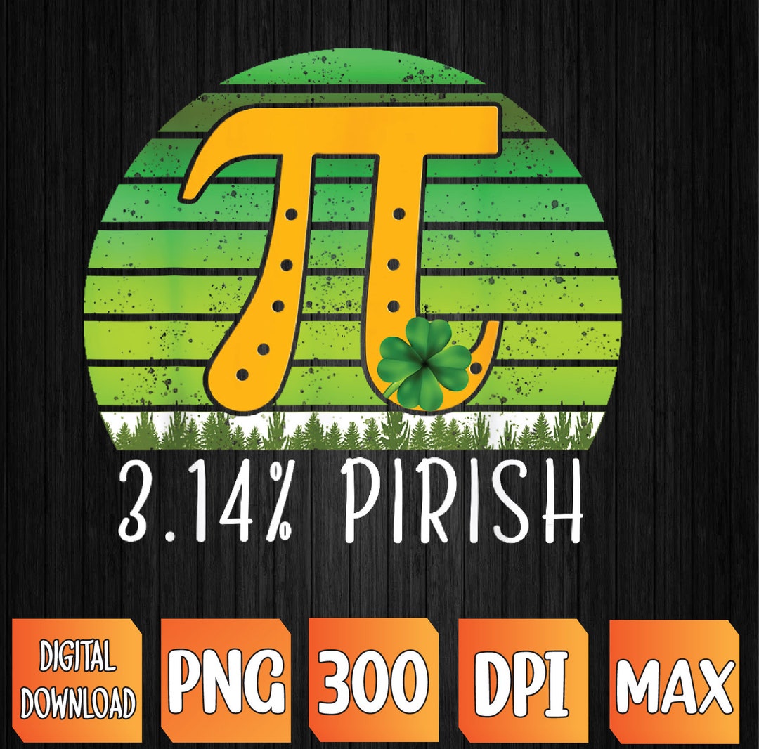 Pi Day Irish Math, Shamrock Pi Math Teacher St Patricks Day PNG ...
