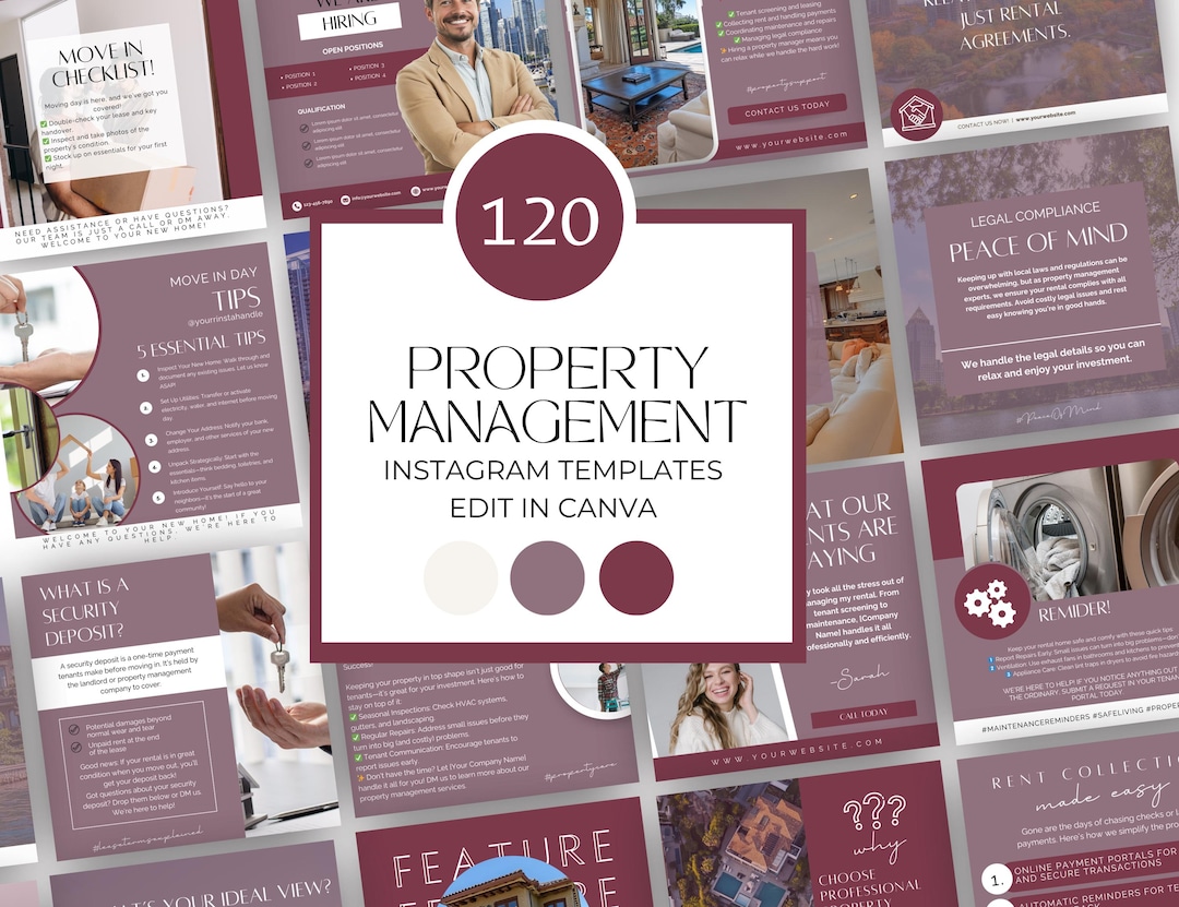Property Management Social Media Templates, Real Estate Marketing ...