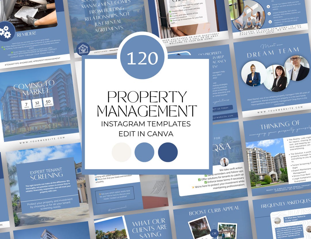 Property Management Social Media Templates, Real Estate Marketing ...