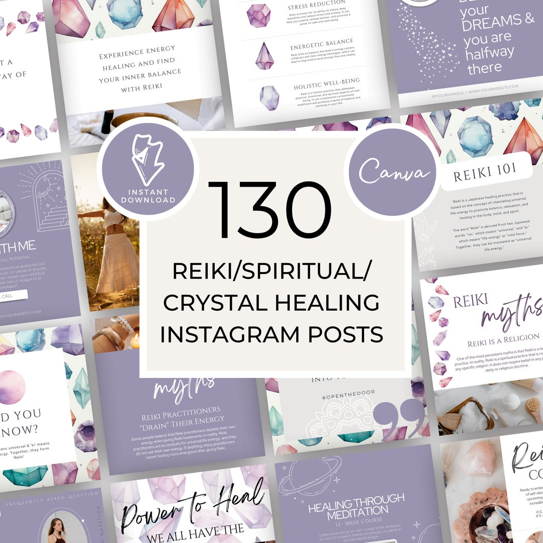 Reiki Instagram Template Story, Instagram Template Reiki, Energy ...