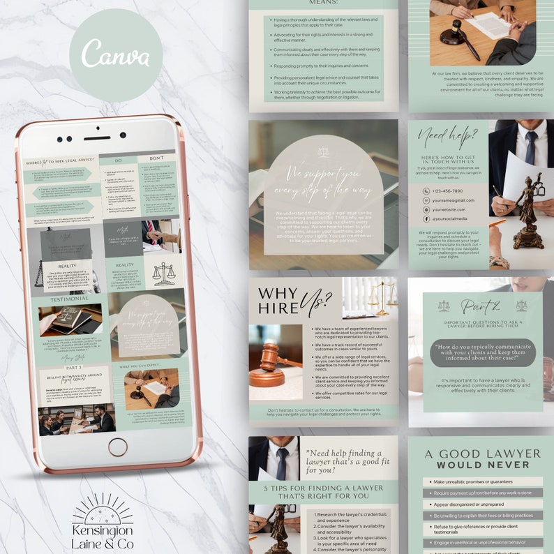 Law Firm Instagram Post Ideas, Sage, Social Media Posts for Lawyers and ...