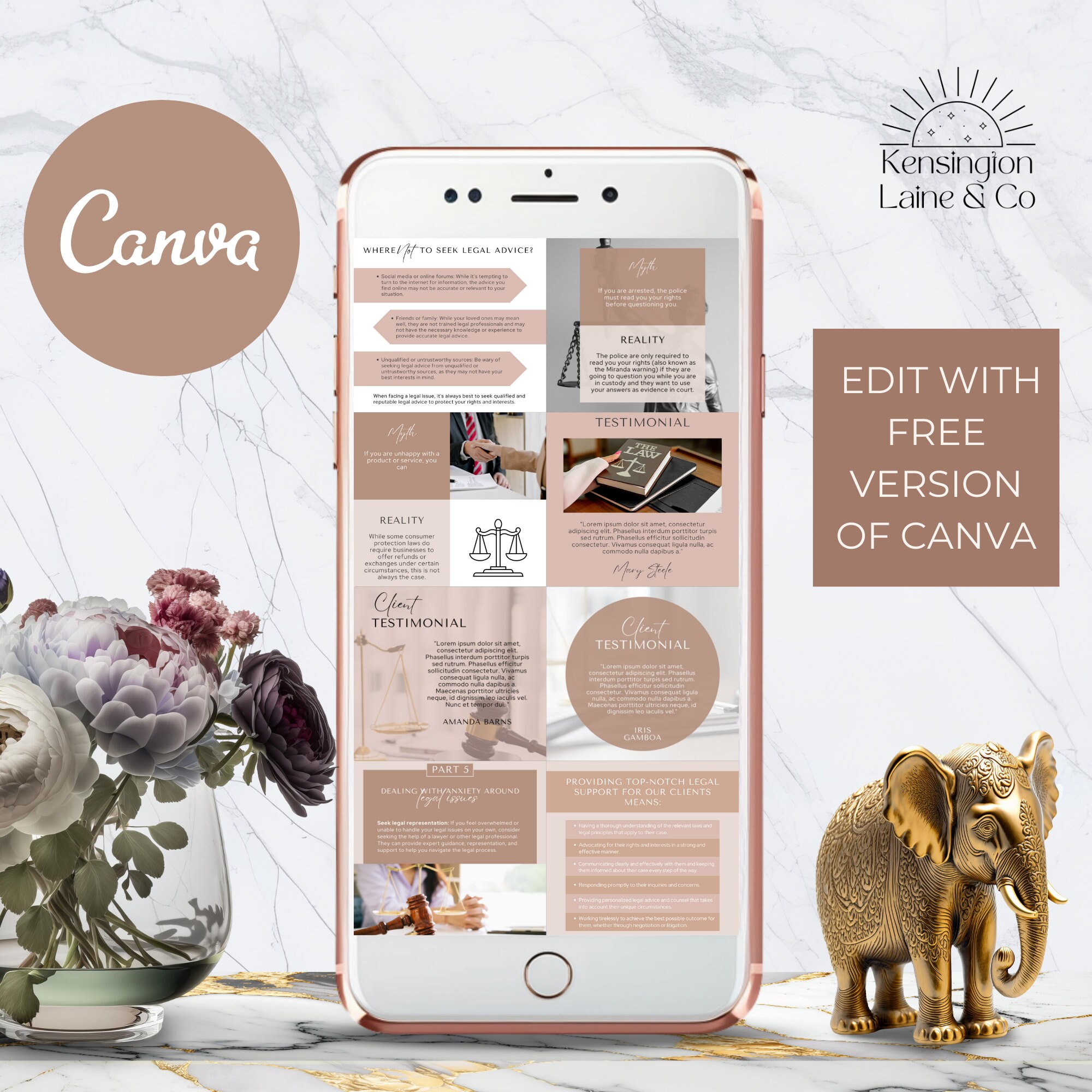 Law Firm Instagram Post Ideas, Neutral, Social Media Posts for Lawyers ...