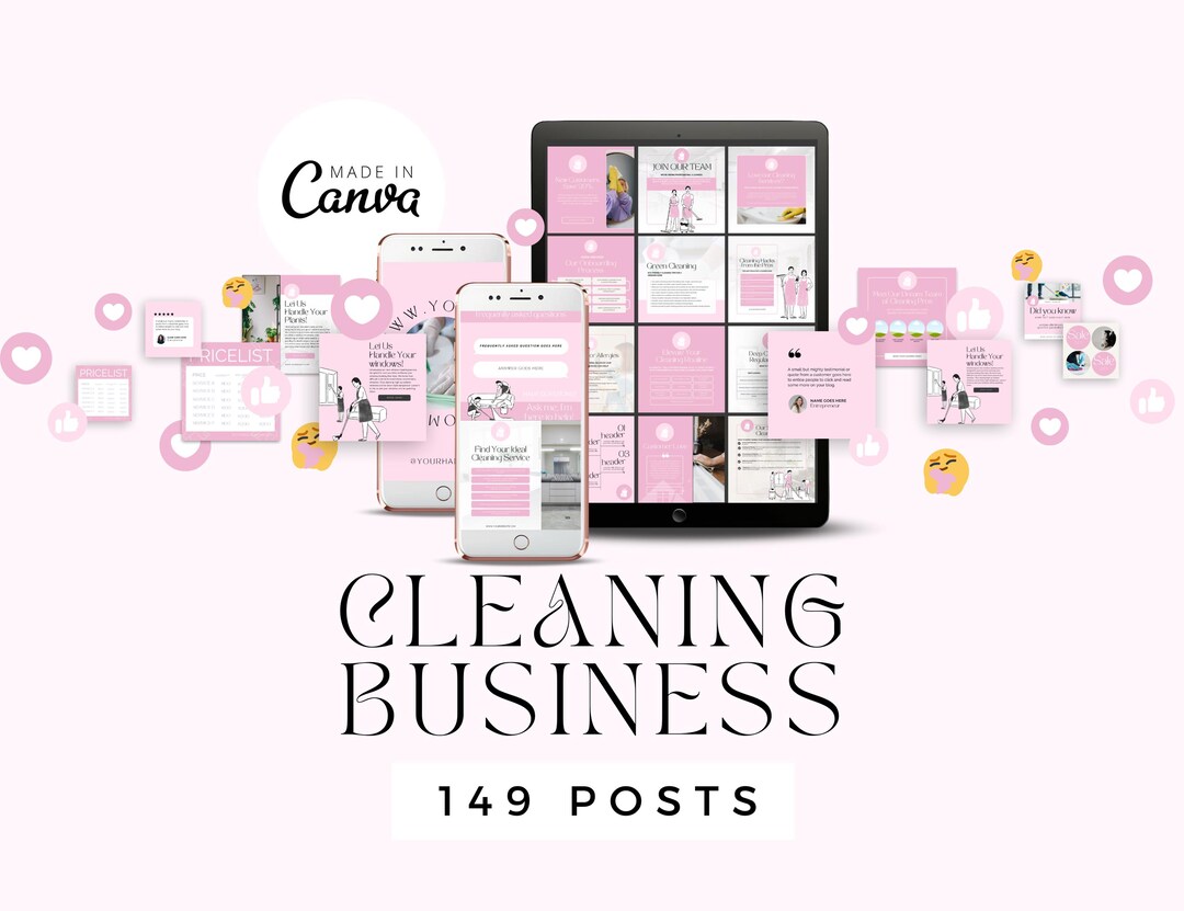 House Cleaning Company Instagram Post, Template for Social Media Home ...