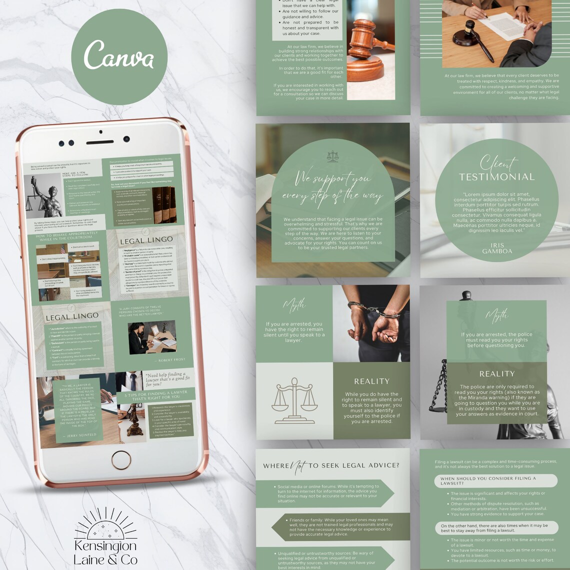 Law Firm Instagram Post Ideas, Sage, Social Media Posts for Lawyers and ...