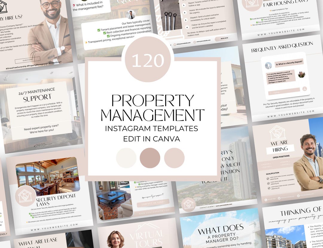 Property Management Social Media Templates, Real Estate Marketing ...