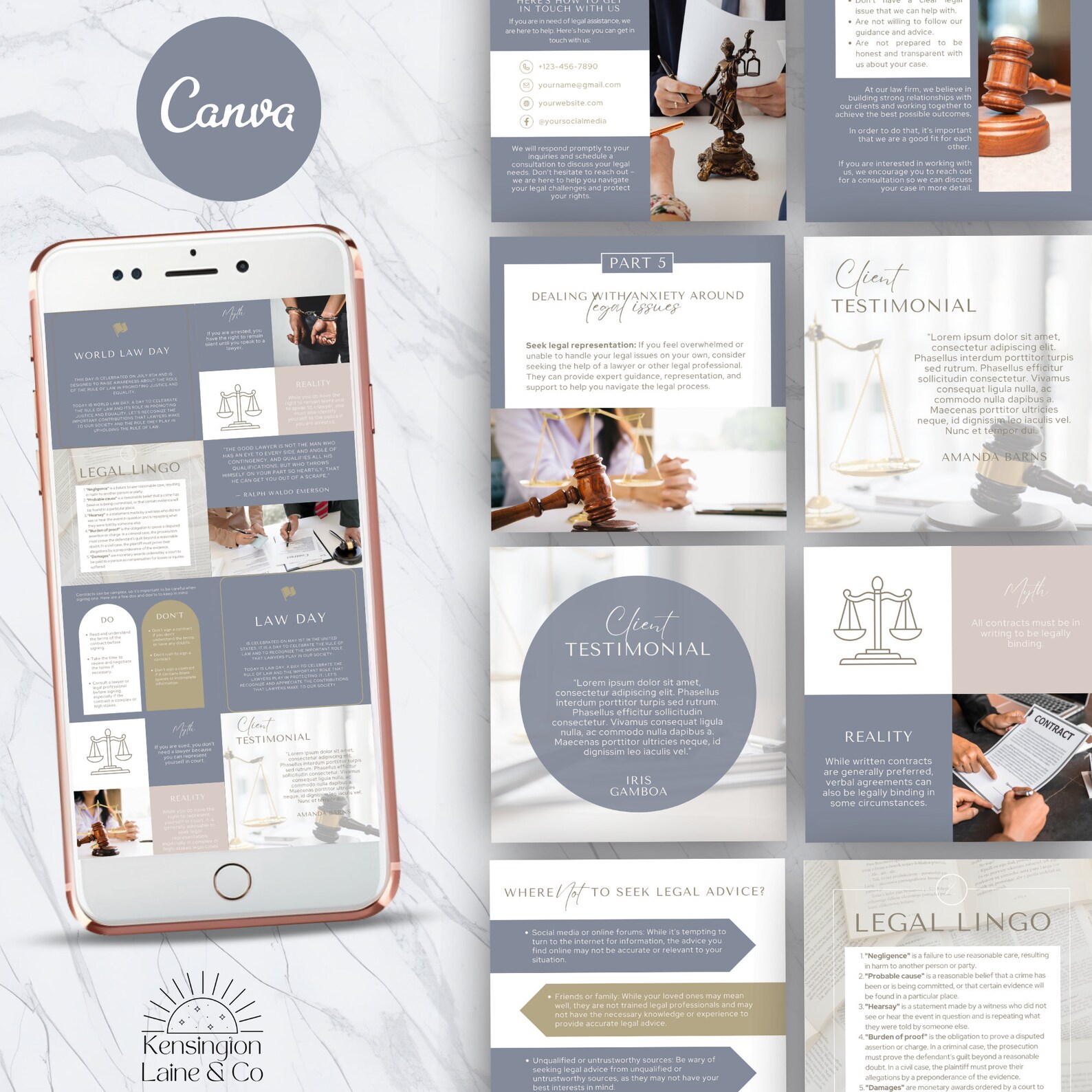 Law Firm Instagram Post Ideas, Social Media Posts for Lawyers and ...