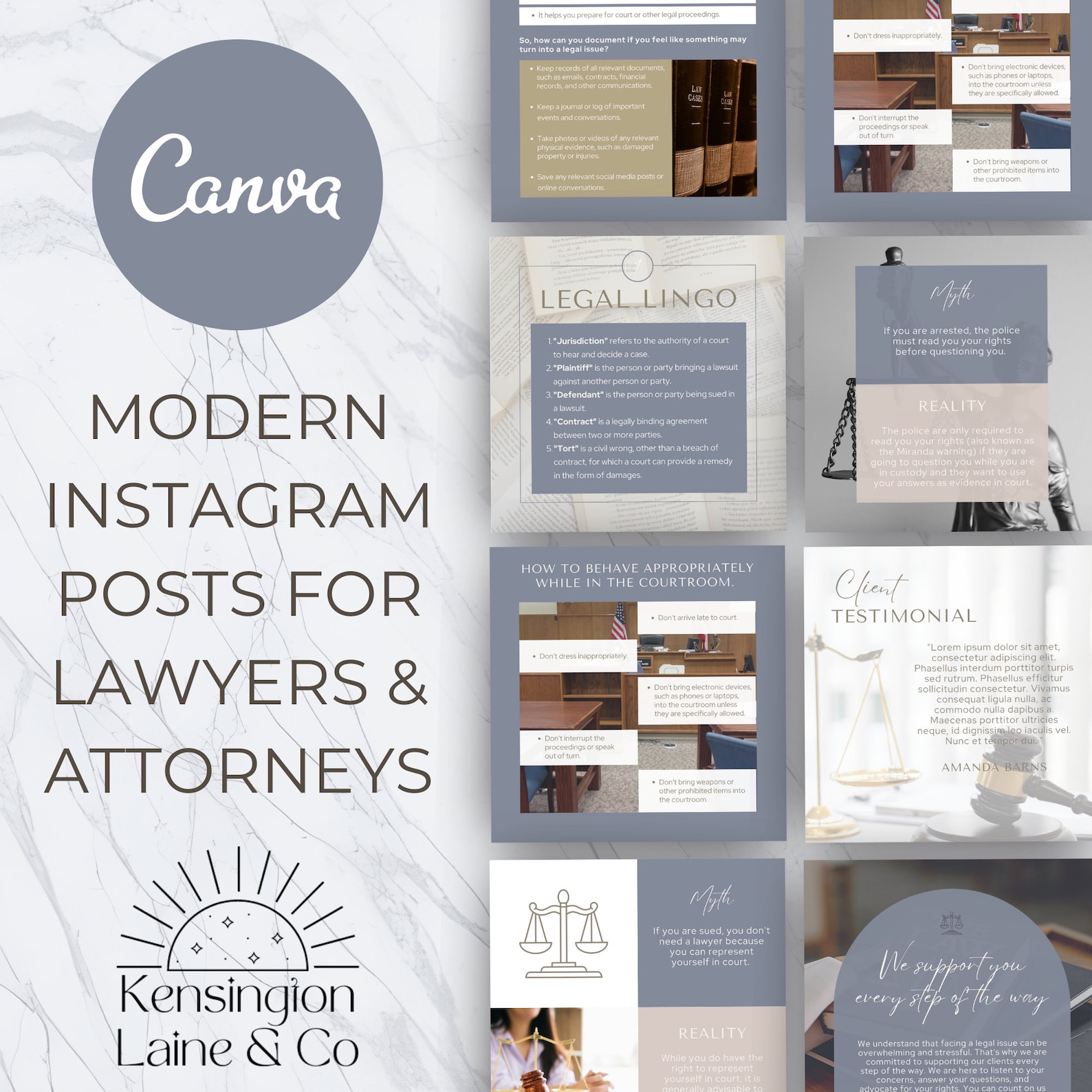 Law Firm Instagram Post Ideas, Social Media Posts for Lawyers and ...