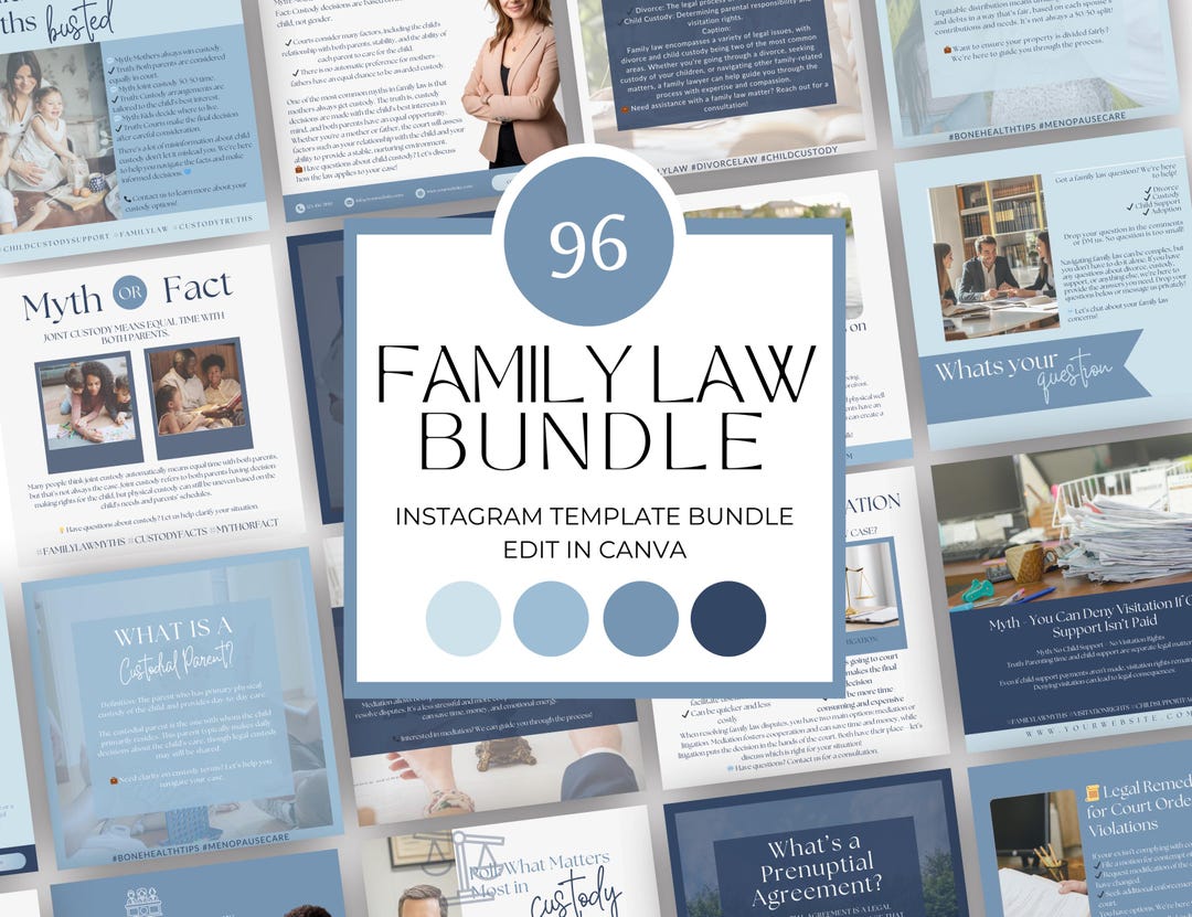 Law Firm Social Media Templates, Family Lawyers Instagram, Law Firm ...