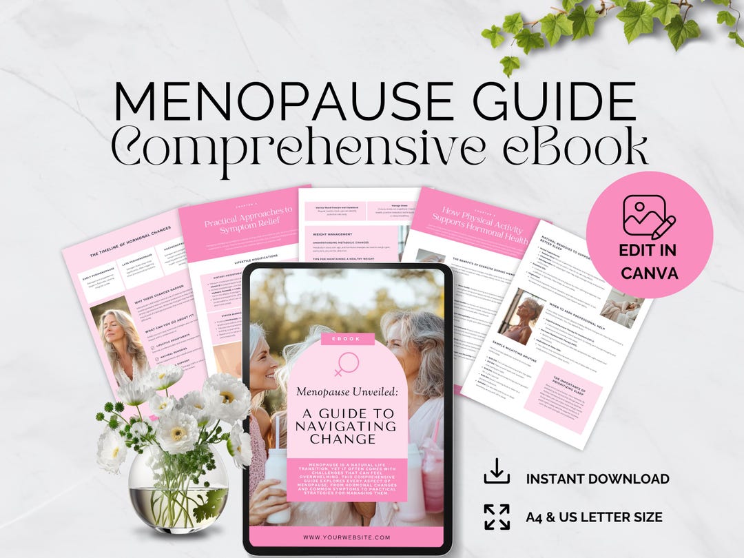 Menopause Ebook Template, Health Coach Resources, Wellness Journal ...