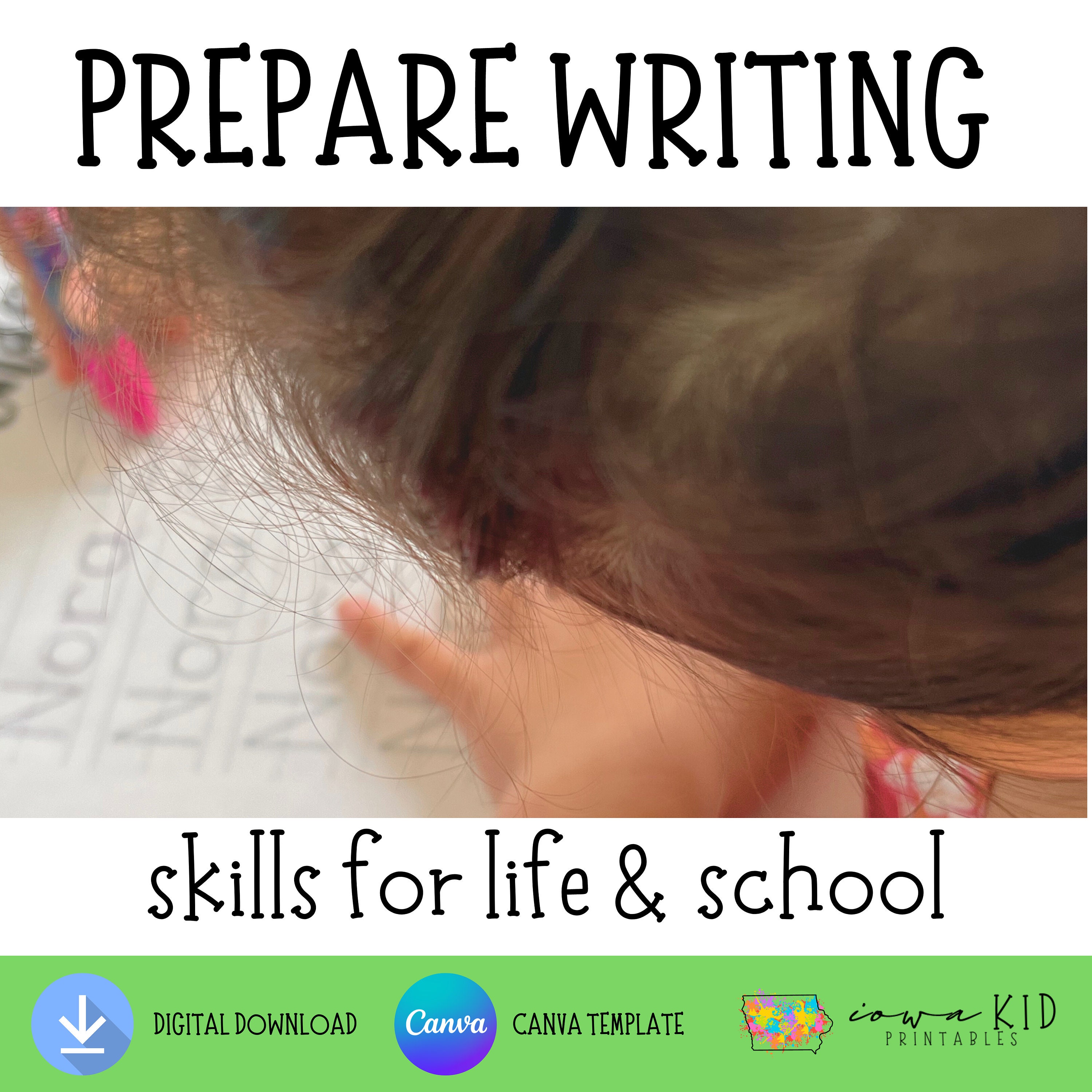 All About Me Tracing Kid Worksheets-print at Home-customize-learn to ...