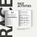 Racing Activities Autograph Book - Printable, Games, Letters, Draw ...