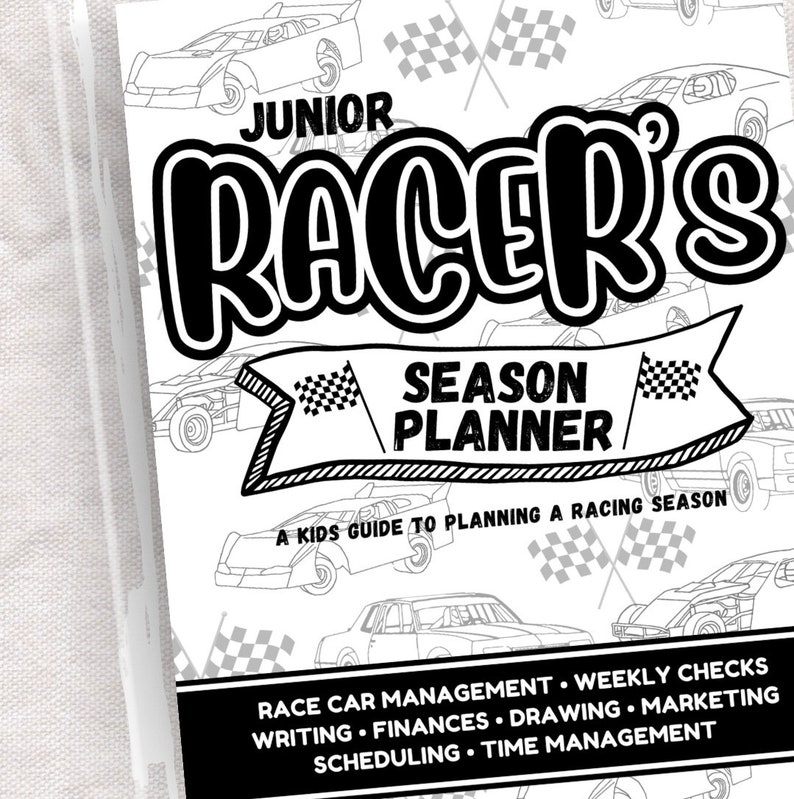 Race Track Summer Worksheets 350+ Pages Junior Racer Season Planner ...