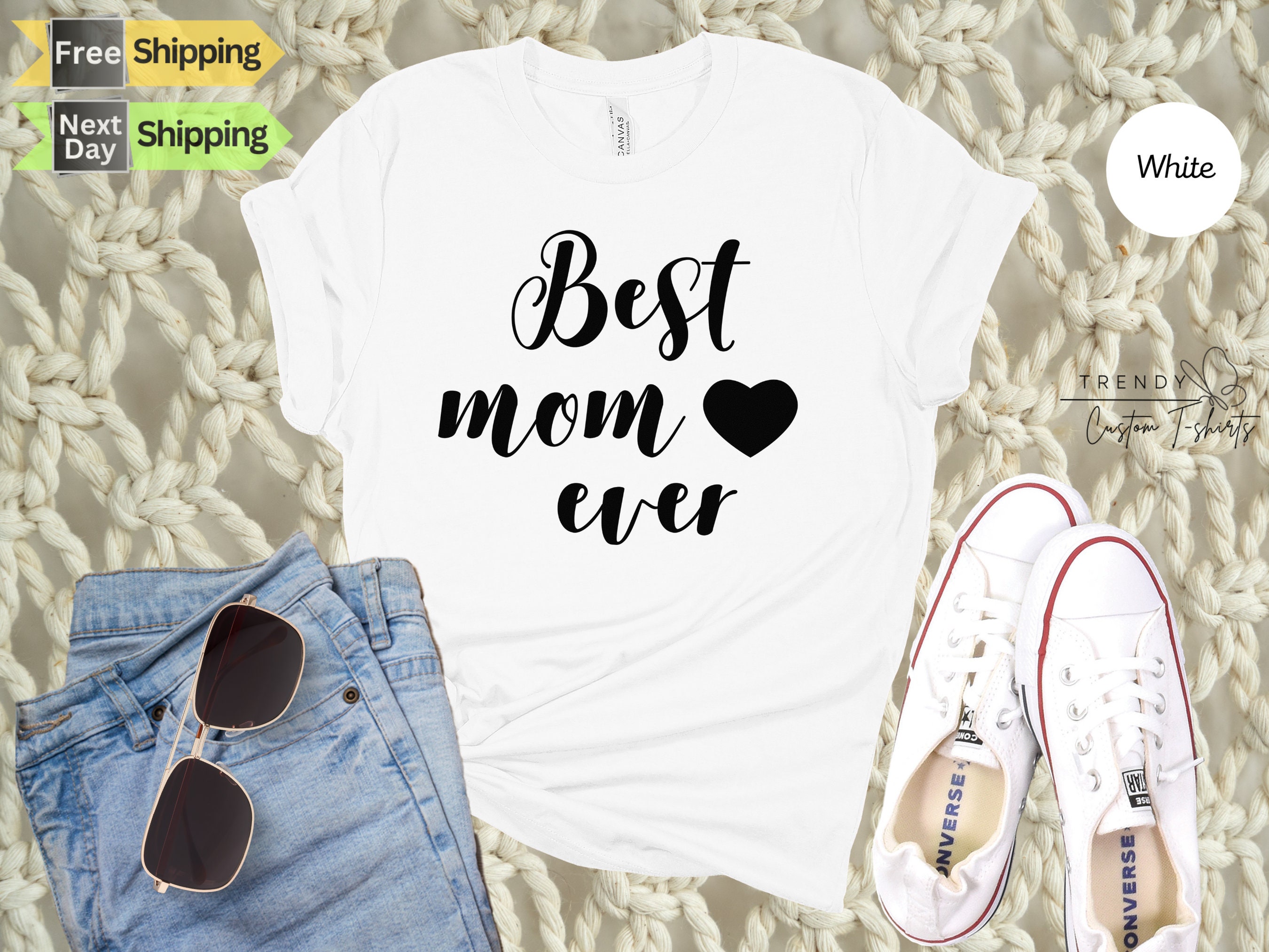 Best Mom Ever Tshirt Mom Life Shirt Mom Shirt T For Mom Etsy