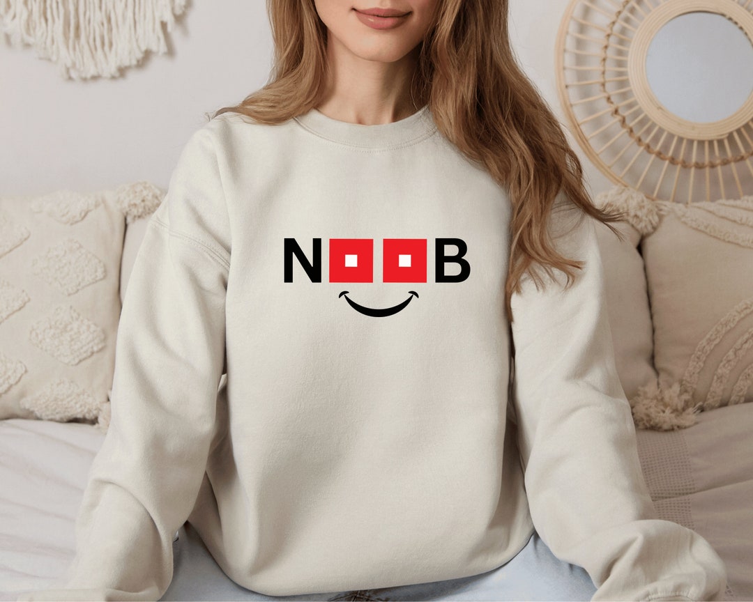 Noob Roblox Sweatshirt Hoodie Unisex Roblox Noob Shirt Etsy